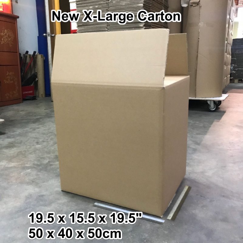Add-on: New X-Large Square Boxes (5 pcs) - Carton Box Supply Singapore